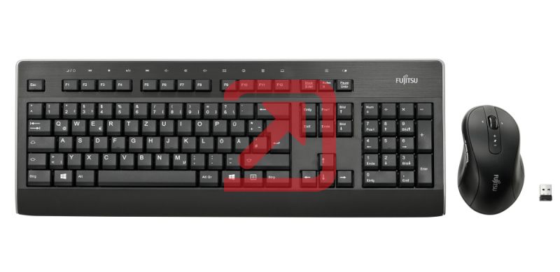 Комплект Fujitsu Wireless KB and Mouse Set LX960 US Keyboard 105-key RF ...